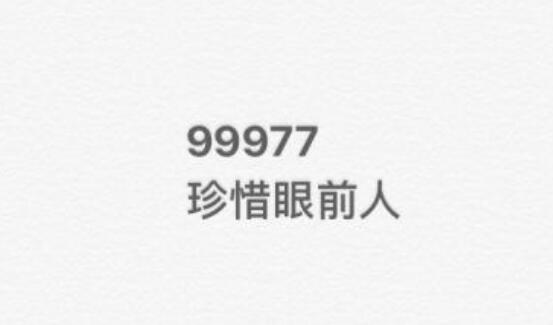 99977是什么意思_娱乐焦点网